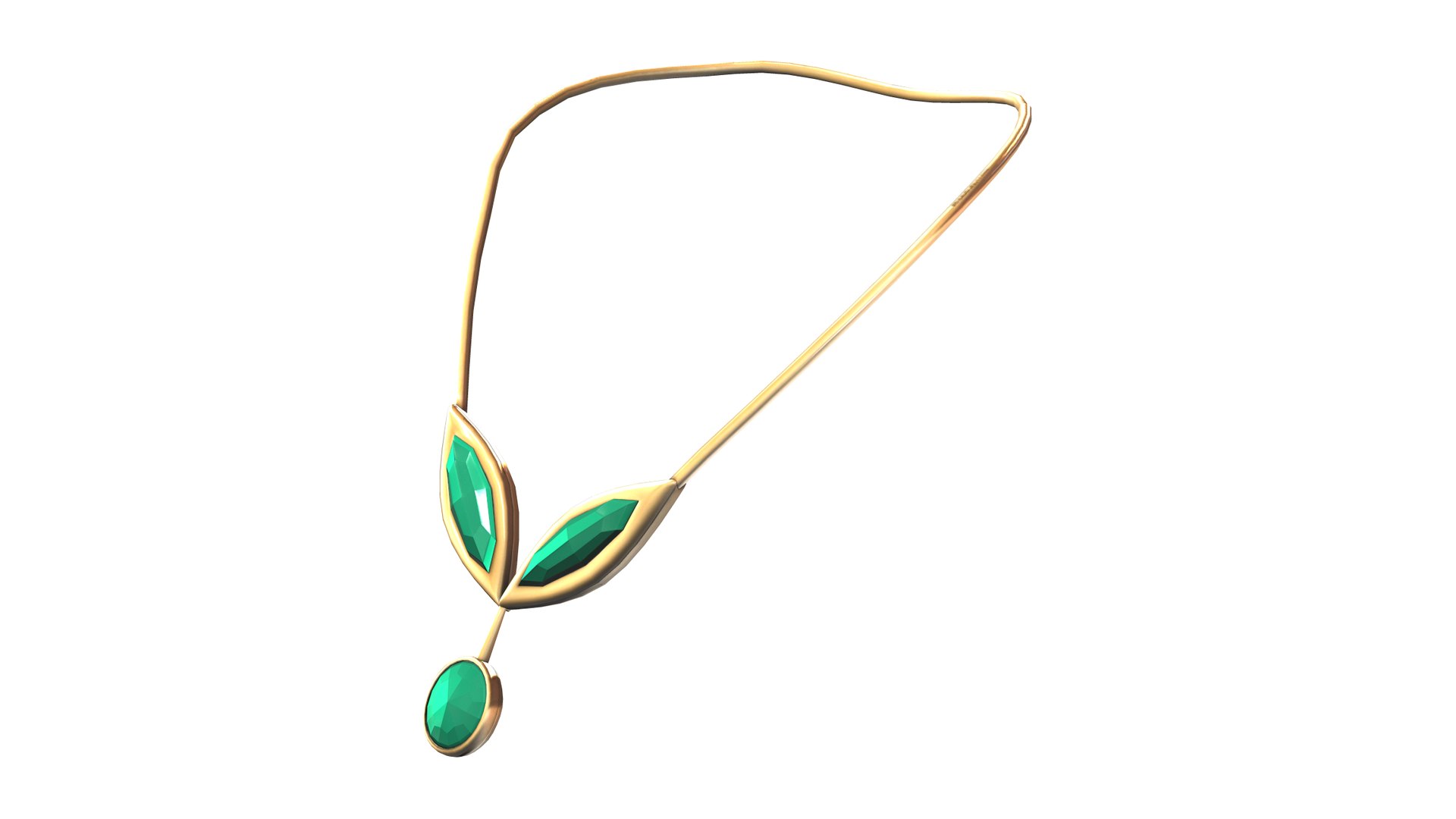 Ruby Necklace 3D Model - TurboSquid 1816909