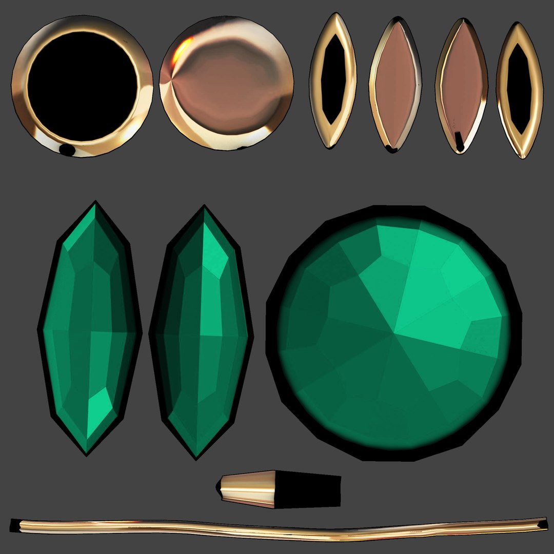 Ruby Necklace 3D Model - TurboSquid 1816909