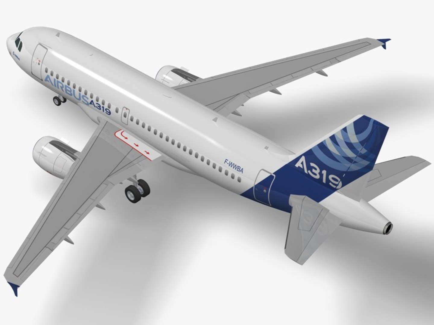 3D Airbus A319-114 House Livery Model - TurboSquid 1409893