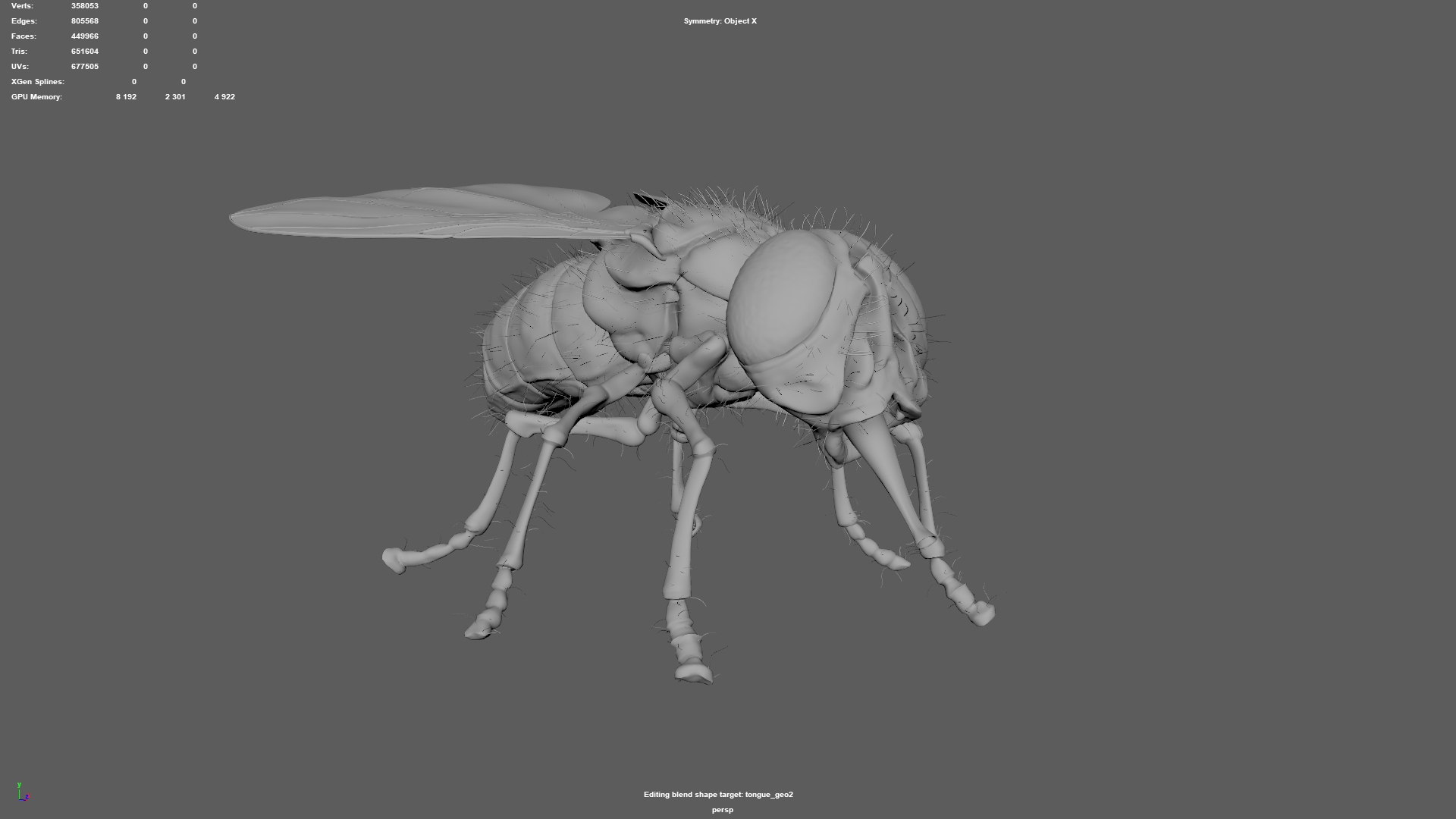 3D Model Housefly Animation - TurboSquid 1546591