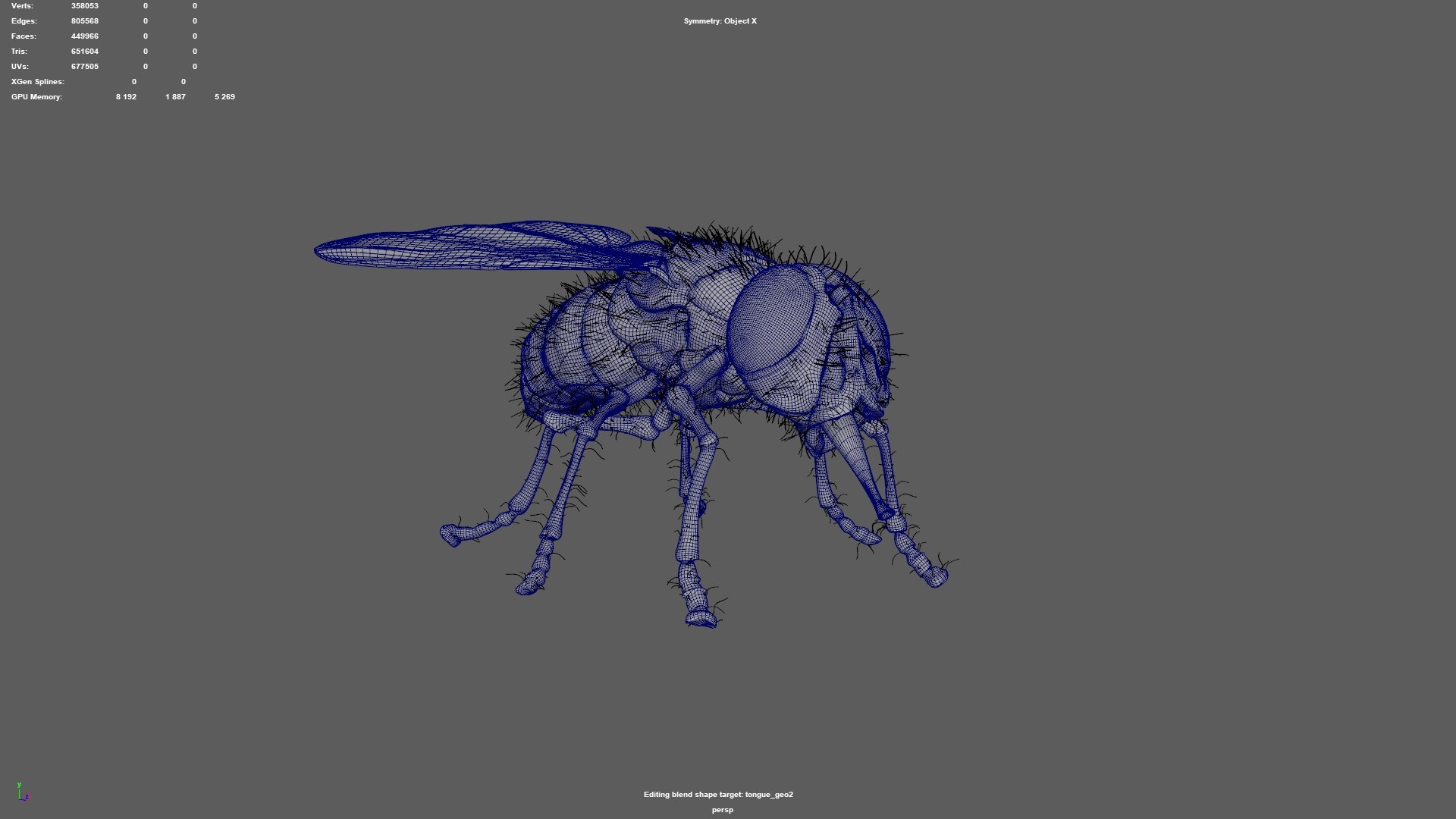3D Model Housefly Animation - TurboSquid 1546591