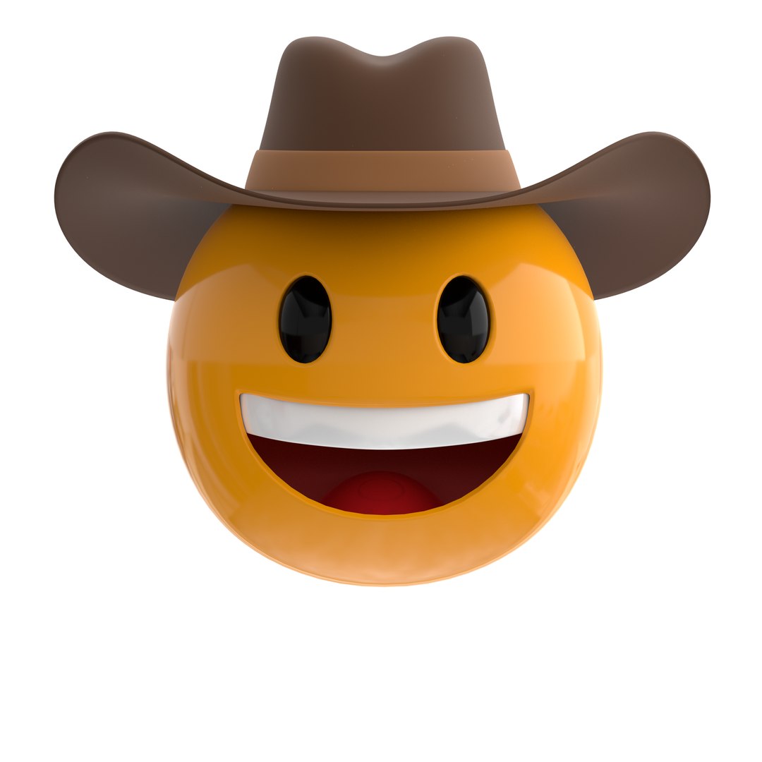 3D cowboy emoji - TurboSquid 1426699