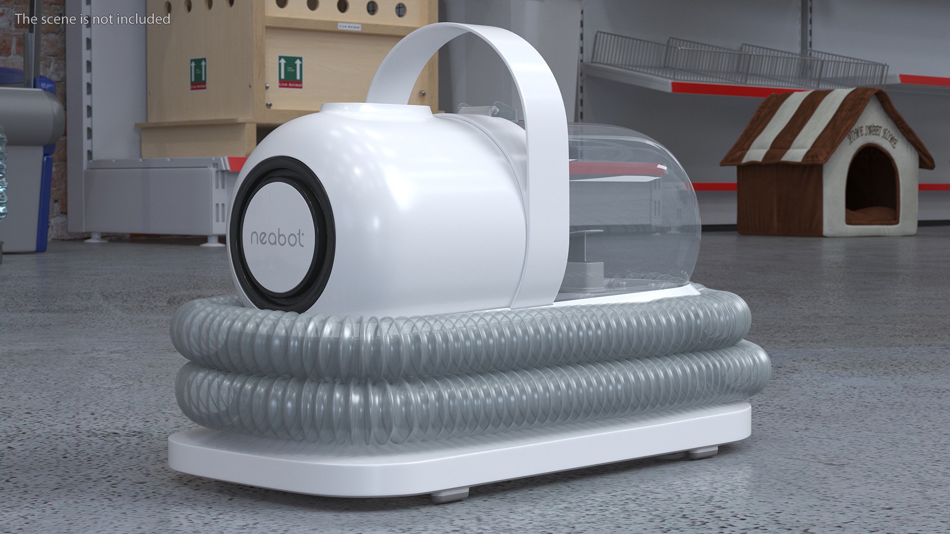 3D Pet Grooming Machine Neabot Folded White Model - TurboSquid 2166912