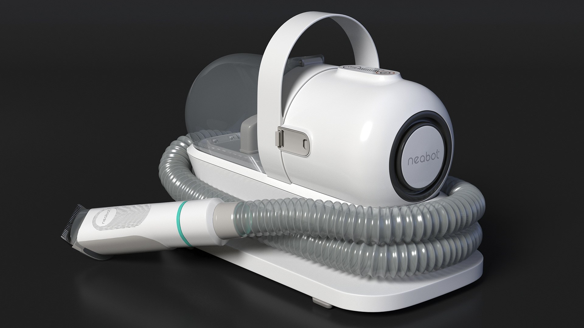 3D Pet Grooming Machine Neabot Folded White Model - TurboSquid 2166912