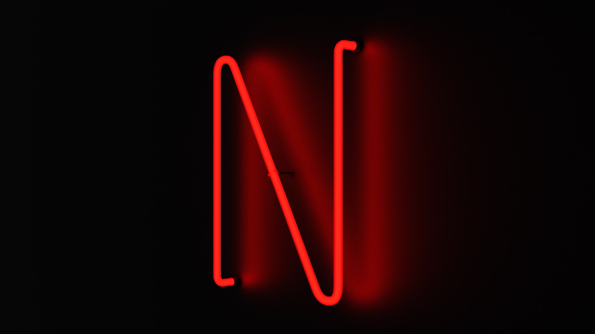 3D Neon Red Alphabet N - TurboSquid 2151178
