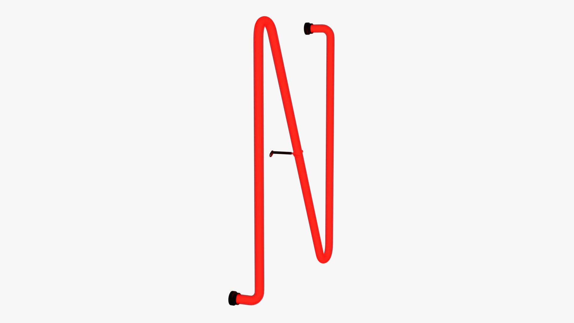 3D Neon Red Alphabet N - TurboSquid 2151178
