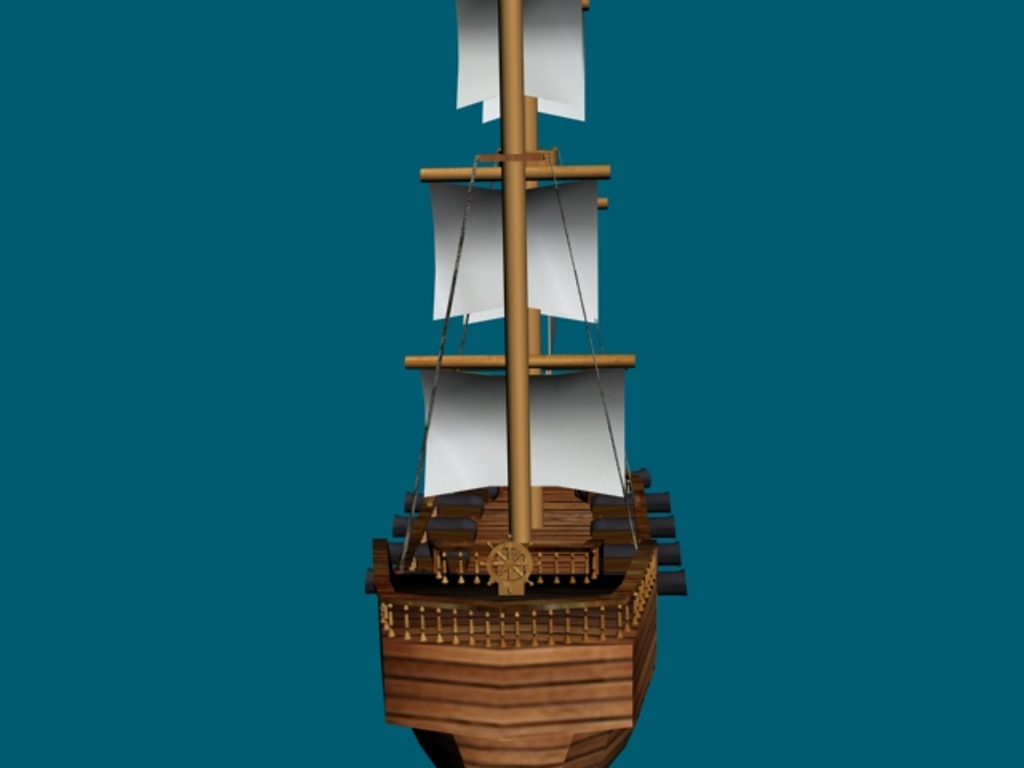 Sails Pirate 3d Model
