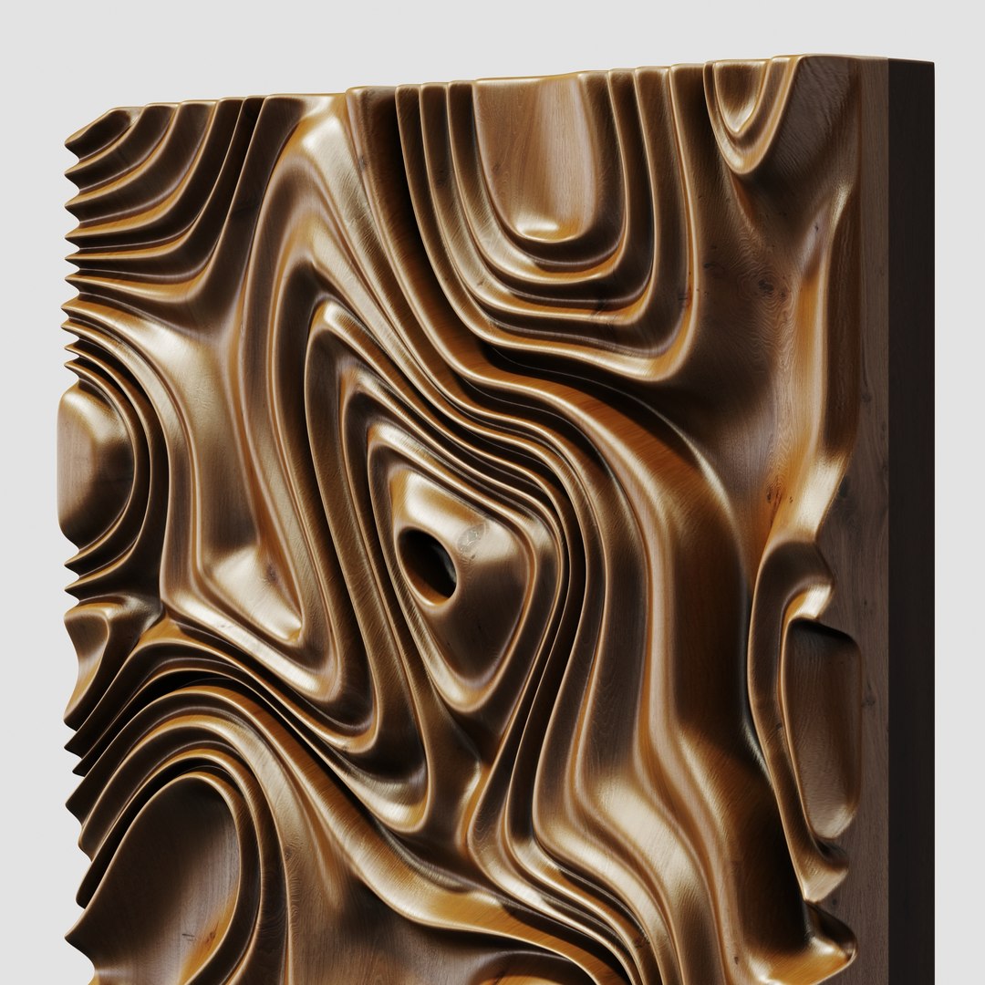 Parametric Liquid Wood Line Panel N1 3D Model - TurboSquid 1808763