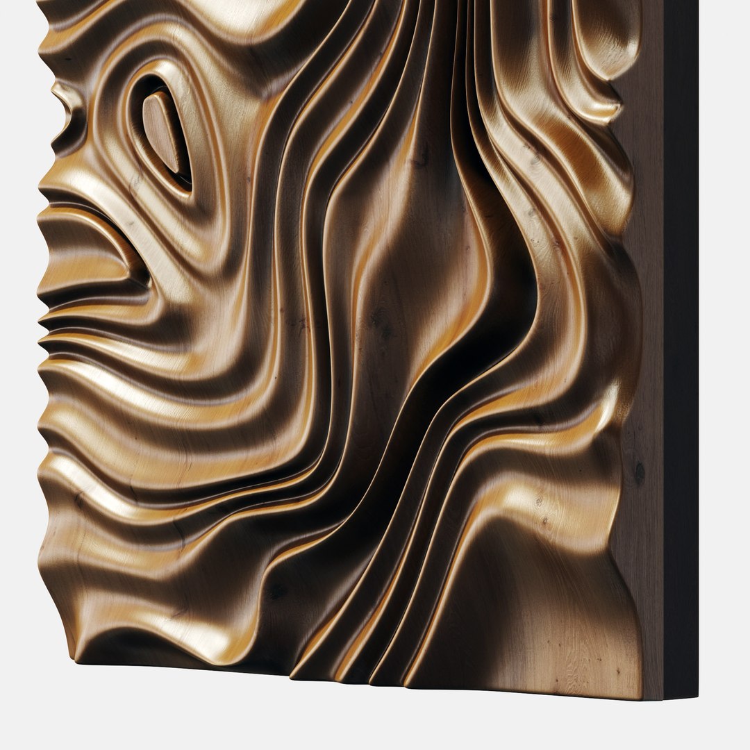 Parametric Liquid Wood Line Panel N1 3D Model - TurboSquid 1808763