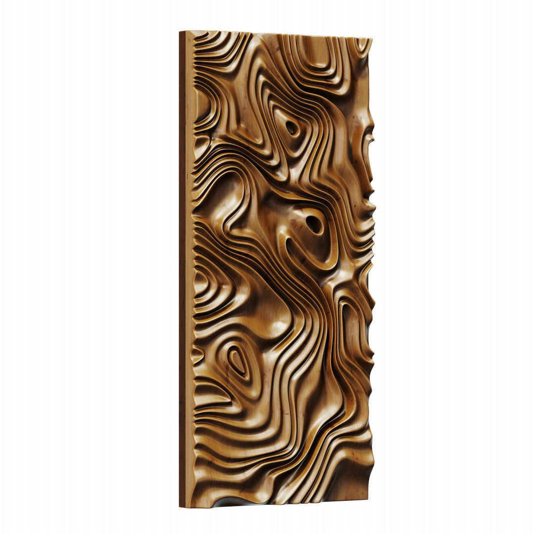 Parametric Liquid Wood Line Panel N1 3D Model - TurboSquid 1808763