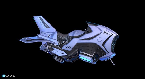 3D sci-fi hover car - TurboSquid 1501035