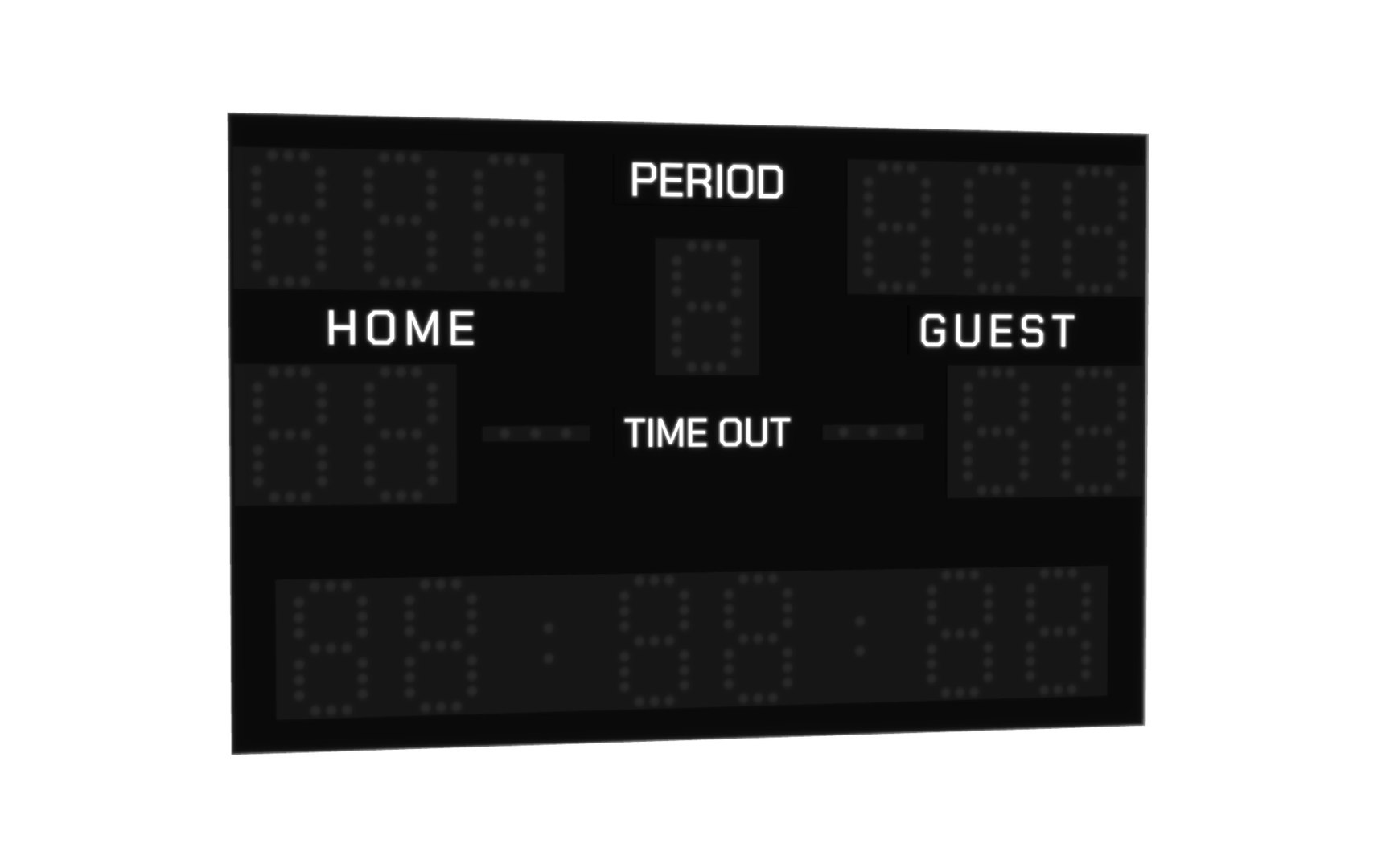 Scoreboard U-render 3D Model - TurboSquid 1665198