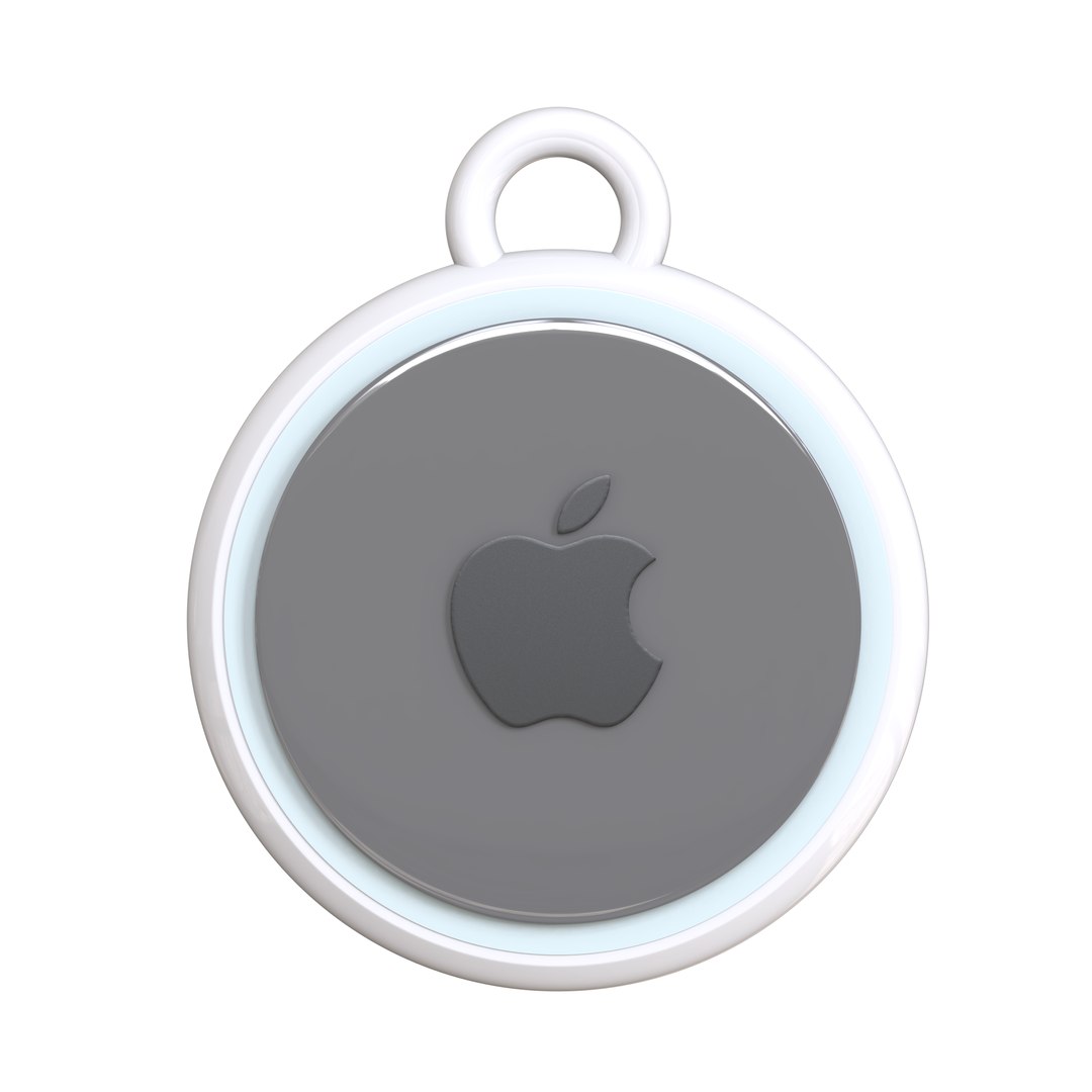 3D Apple Air Tag Keychain model - TurboSquid 2057703
