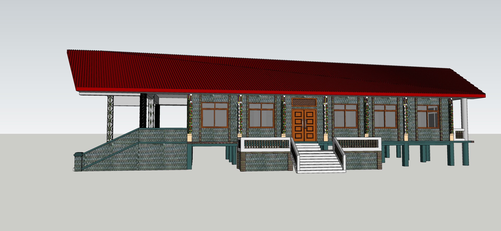 Kachin Traditional House 3D Model - TurboSquid 2049040