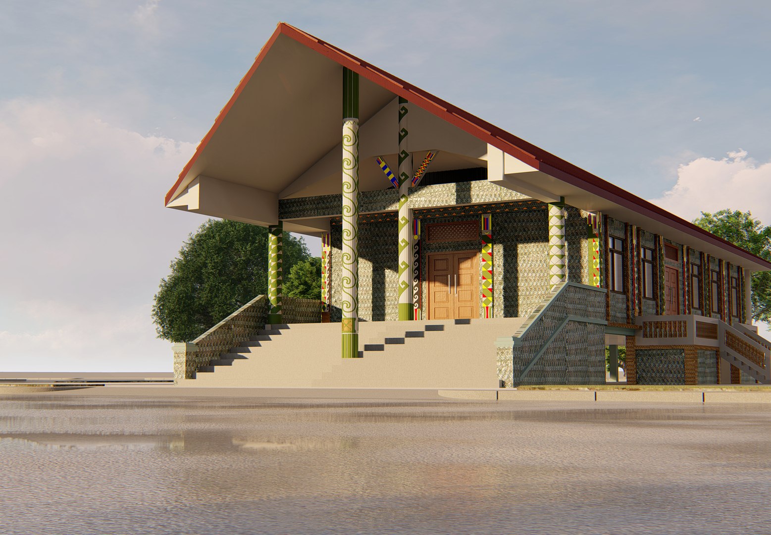 Kachin Traditional House 3D 모델 - TurboSquid 2049040