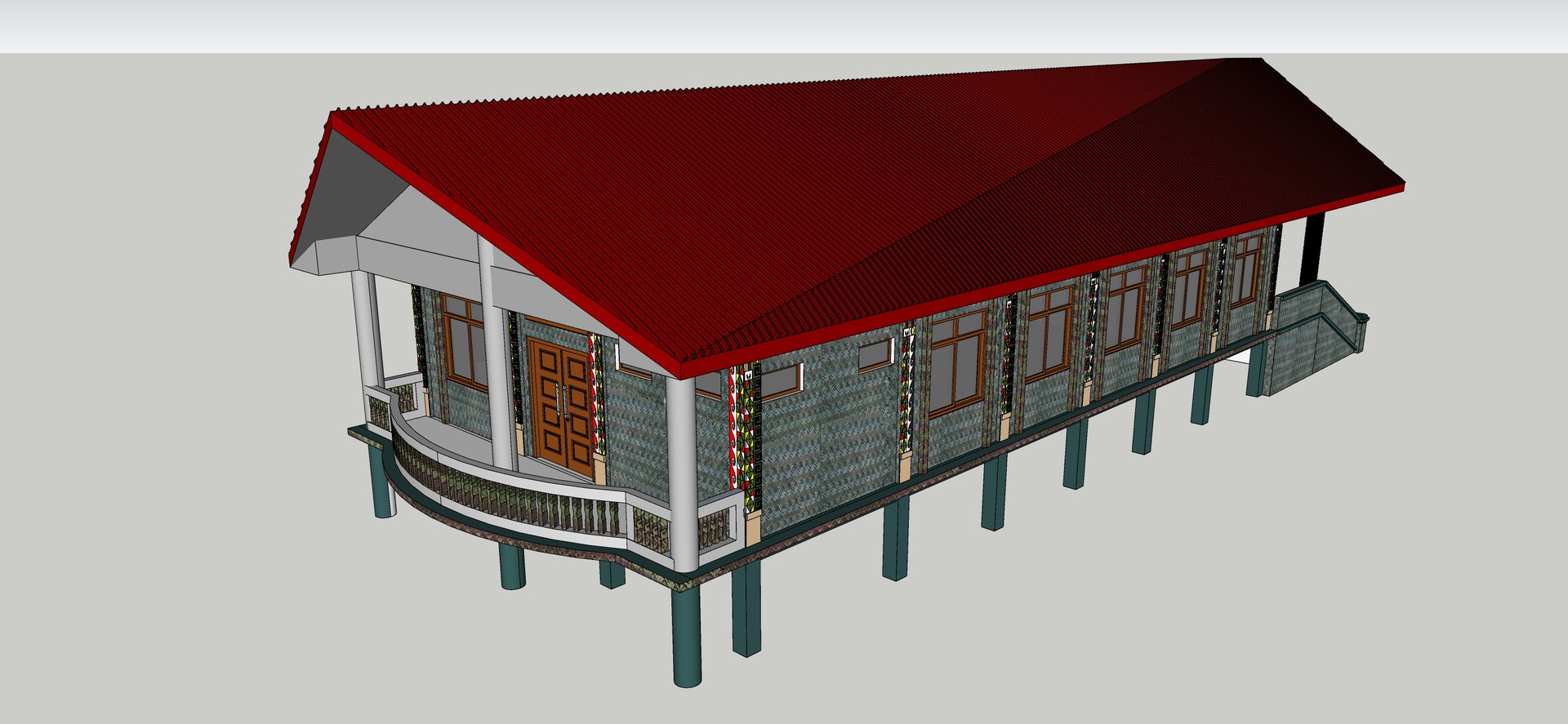 Kachin Traditional House 3D Model - TurboSquid 2049040