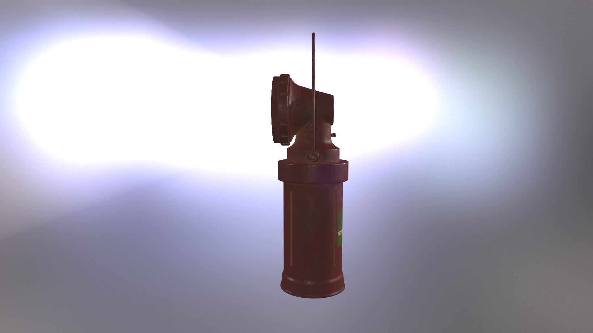 3D 1930s VINTAGE RED FLASHLIGH TORCH - TurboSquid 2180705