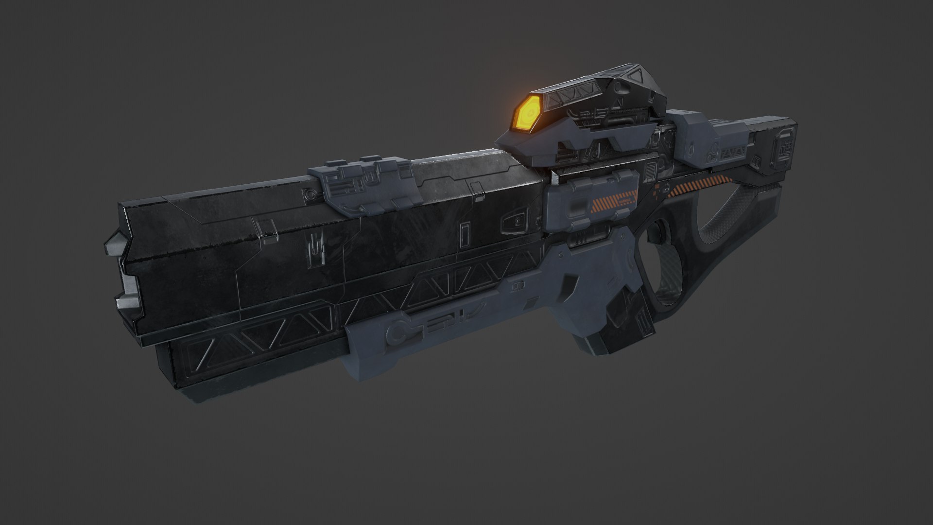 Cyberpunk Rifle 3D 모델 - TurboSquid 2064166