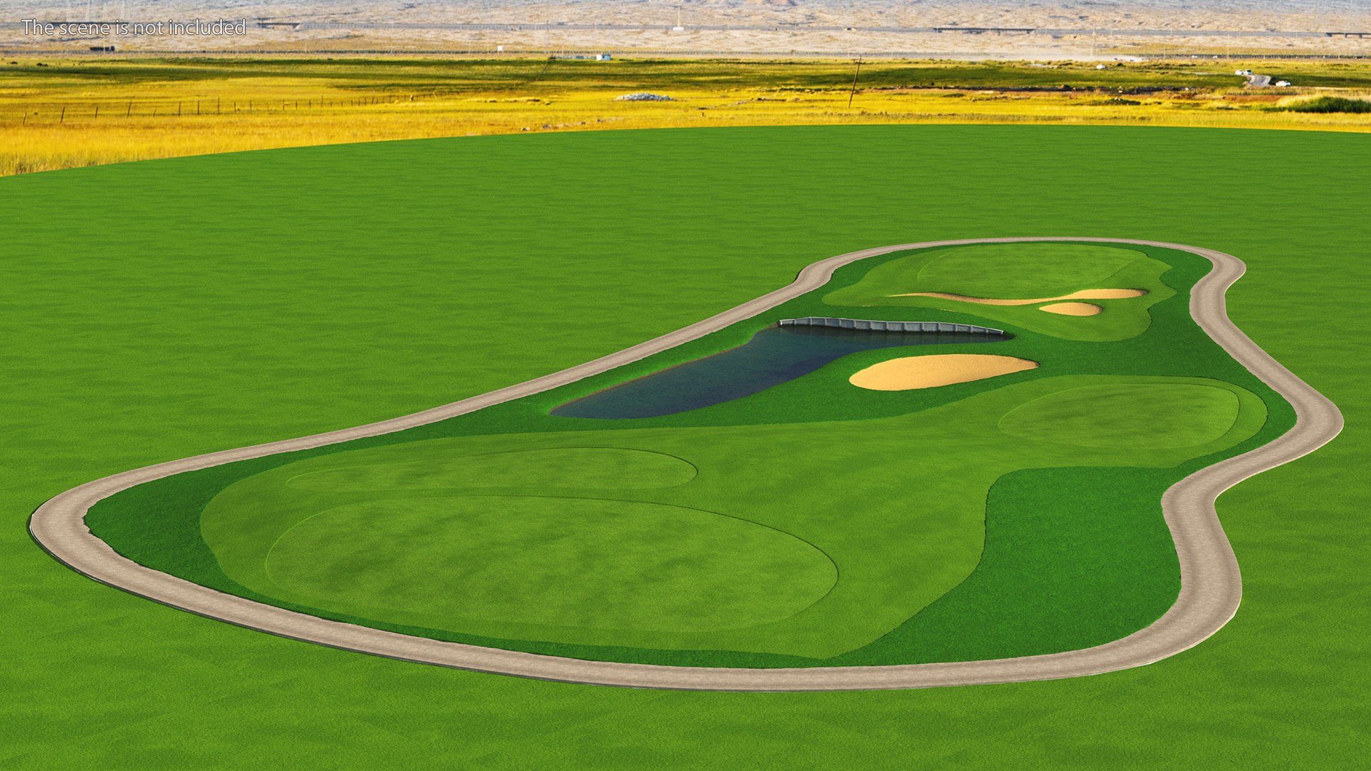 Golf Course Model - TurboSquid 1912549