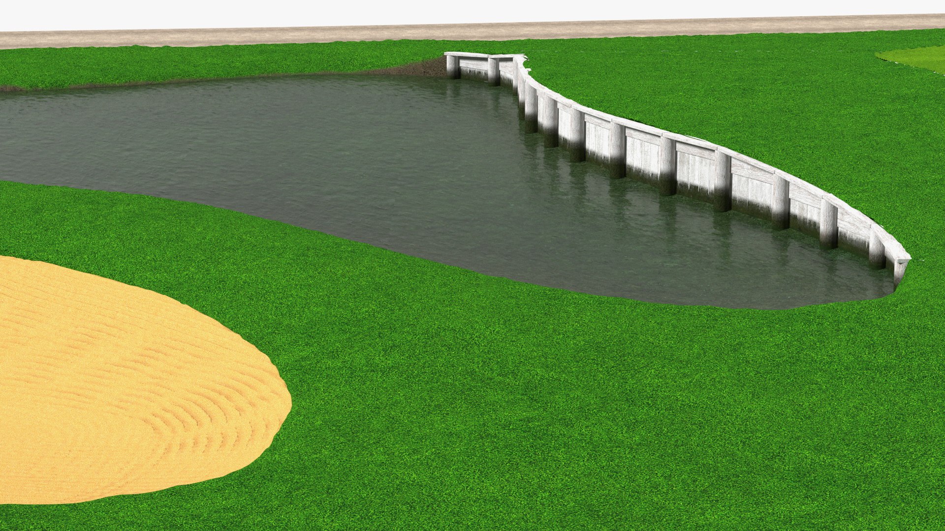 Golf Course model - TurboSquid 1912549