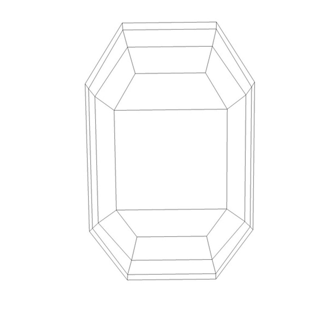 Imperial Cut Gemstone 3ds