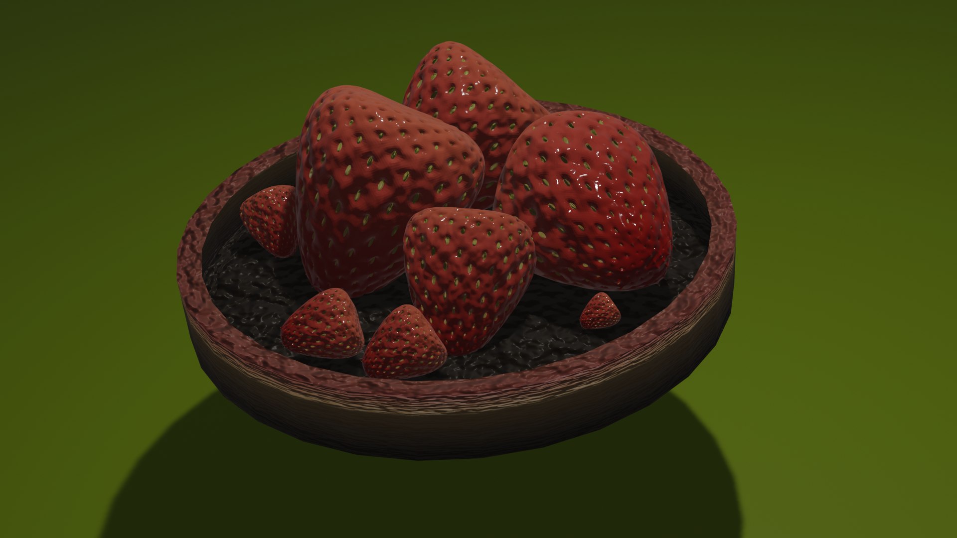 3D Strawberries - TurboSquid 2136409