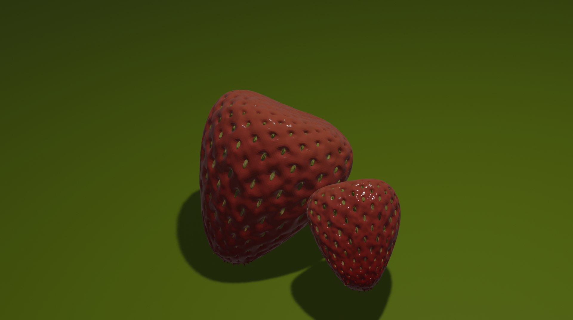 3D Strawberries - TurboSquid 2136409