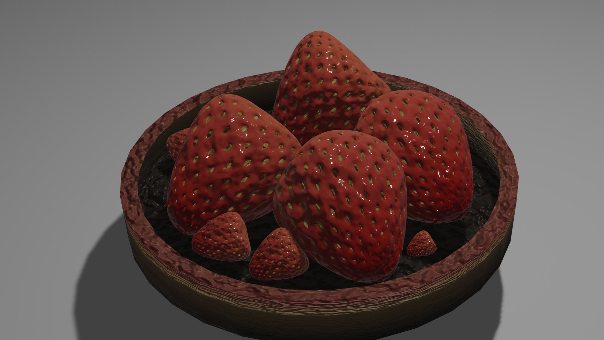 3D Strawberries - TurboSquid 2136409