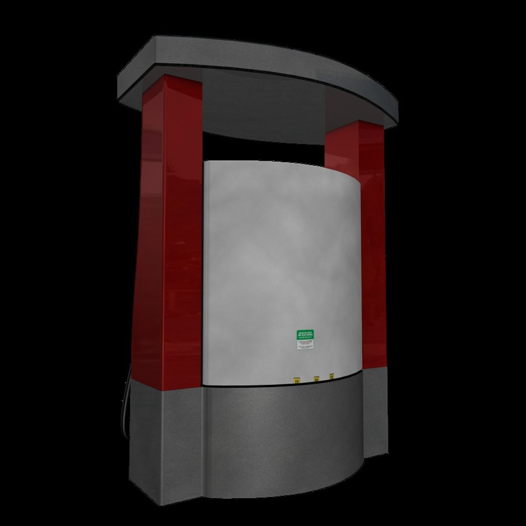 3d Modern Fuel Pump Model