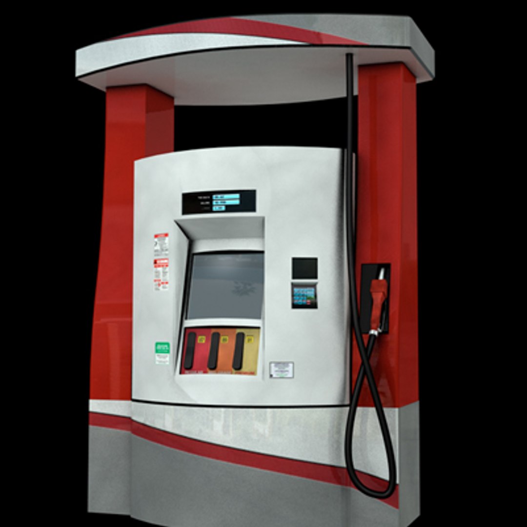 3d Modern Fuel Pump Model