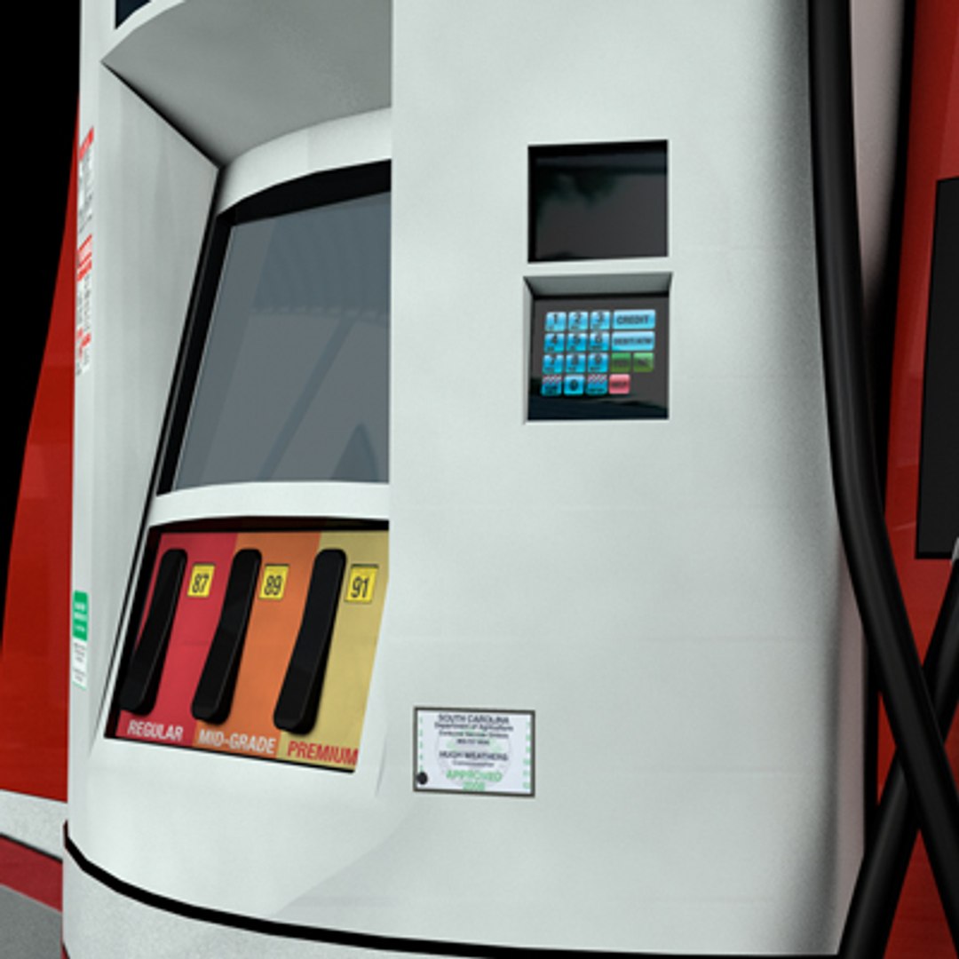 3d Modern Fuel Pump Model