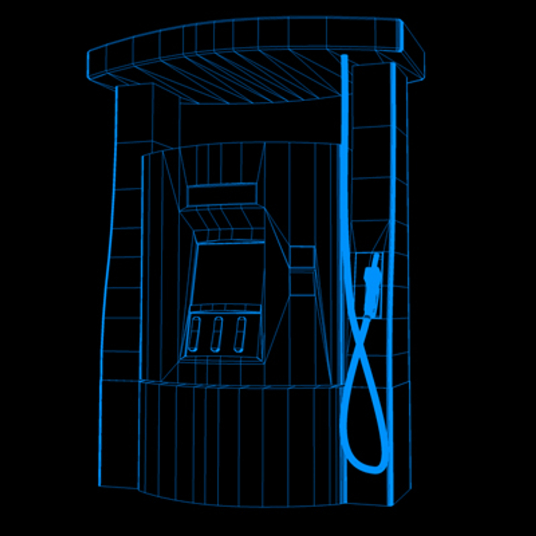 3d modern fuel pump model