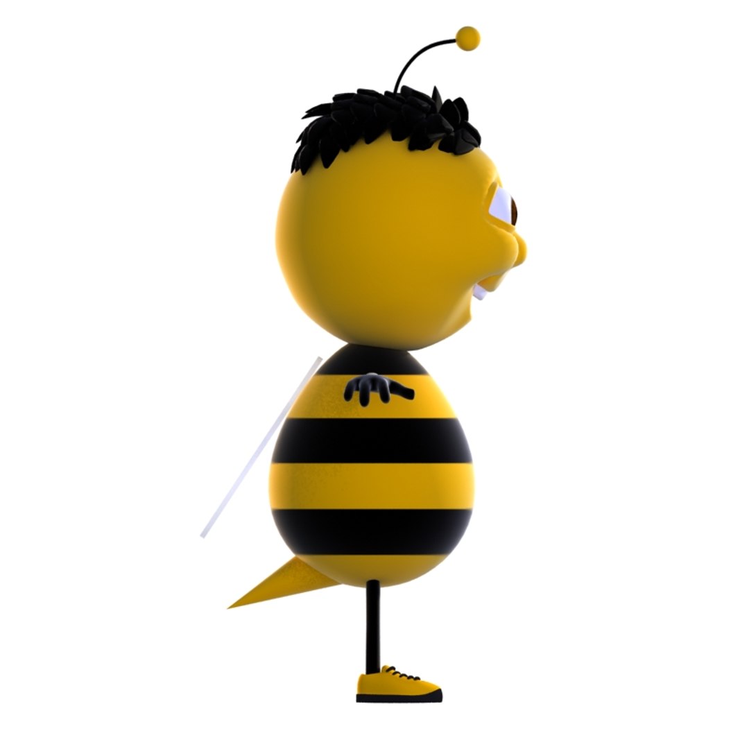 Cartoon Bee Character Model - TurboSquid 1188949