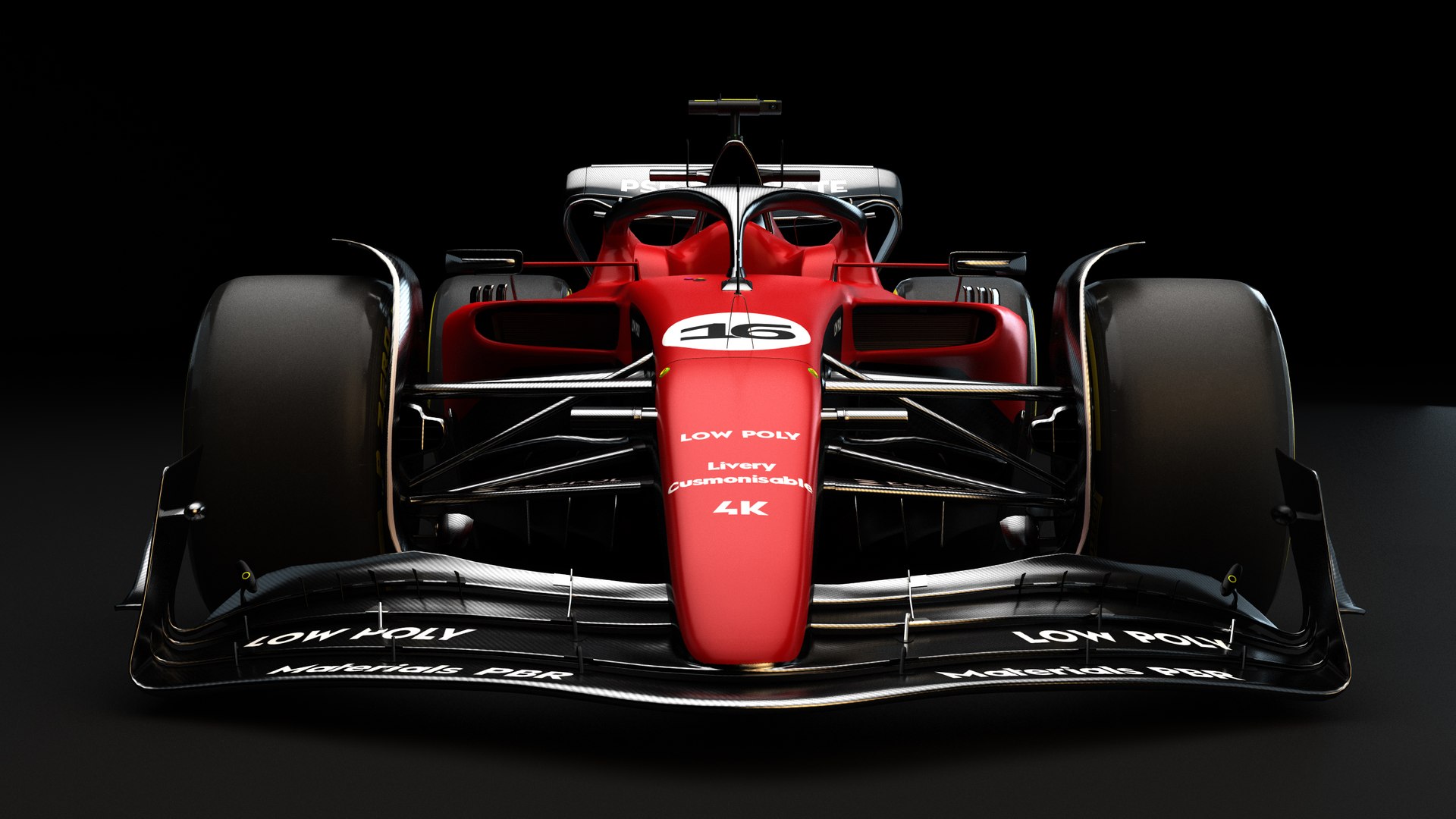 3D F1 Red Racing Template 2023 - TurboSquid 2053606