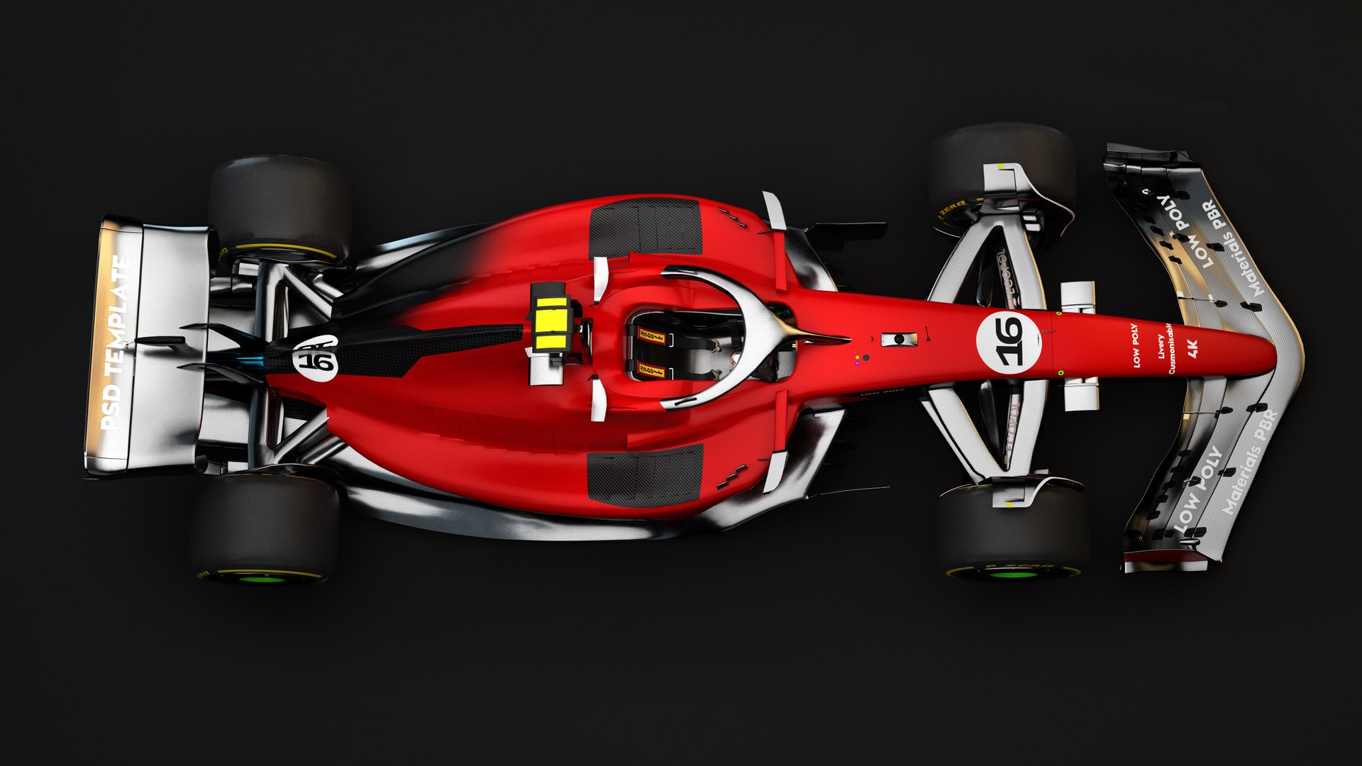 3D F1 Red Racing Template 2023 - TurboSquid 2053606