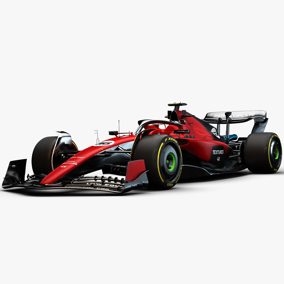3D F1 Red Racing Template 2023 - TurboSquid 2053606