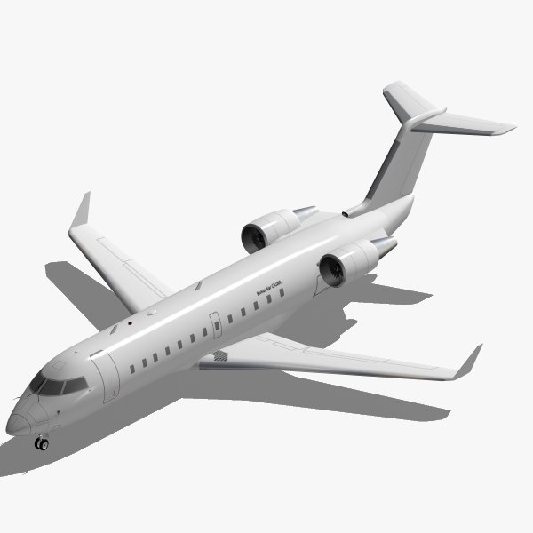 3d model bombardier crj-200 crj