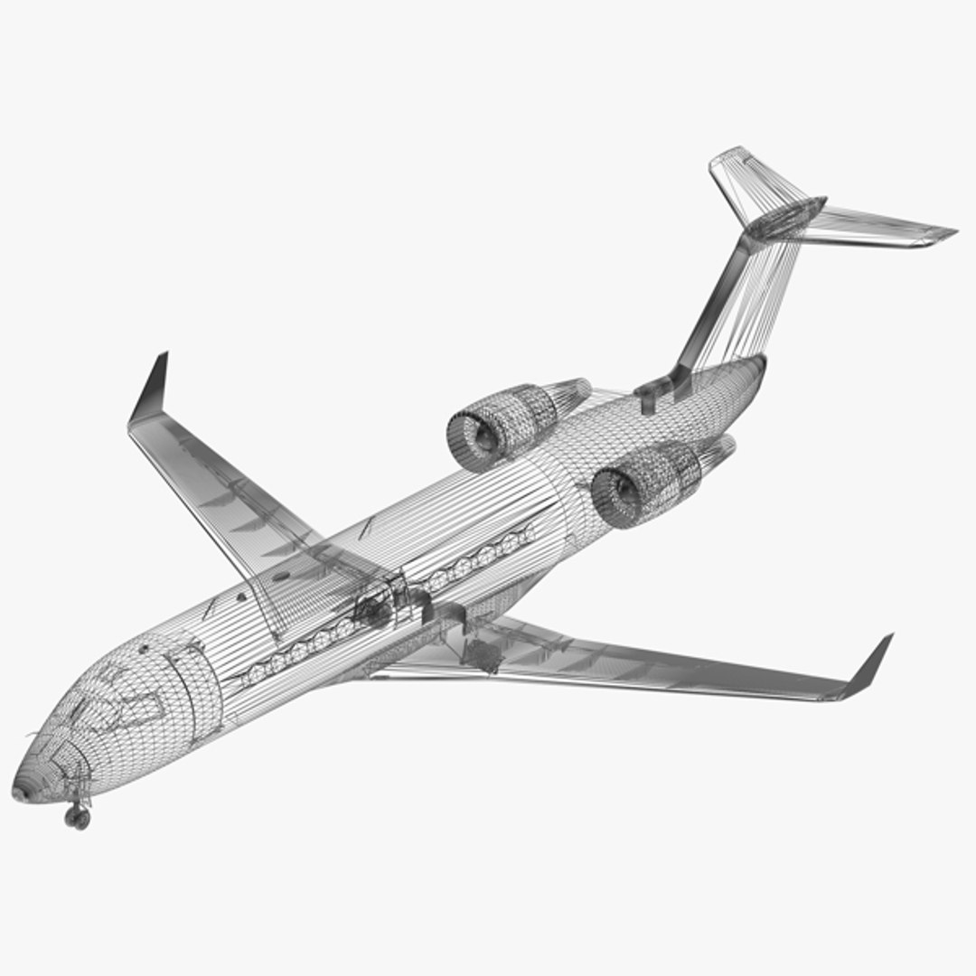 3d Model Bombardier Crj-200 Crj