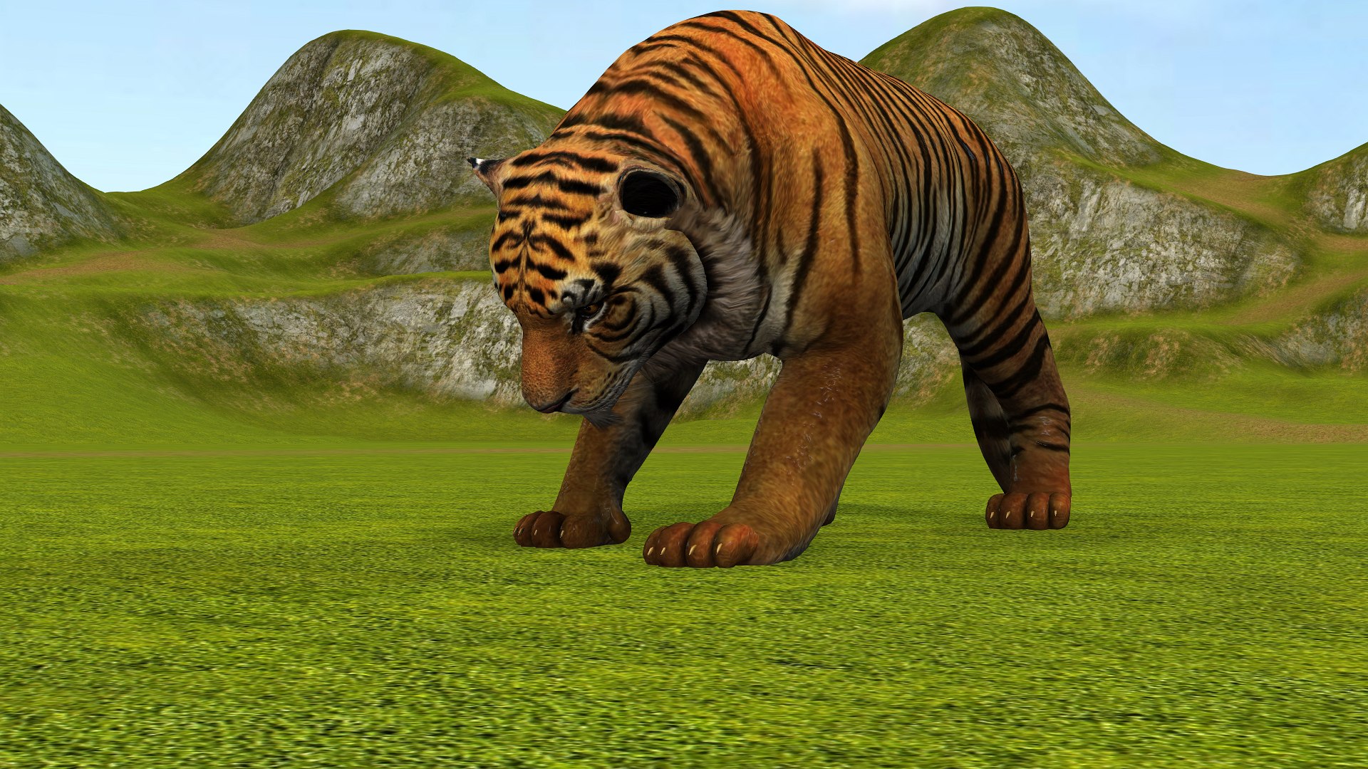 3D Attacking Tiger - TurboSquid 1694638