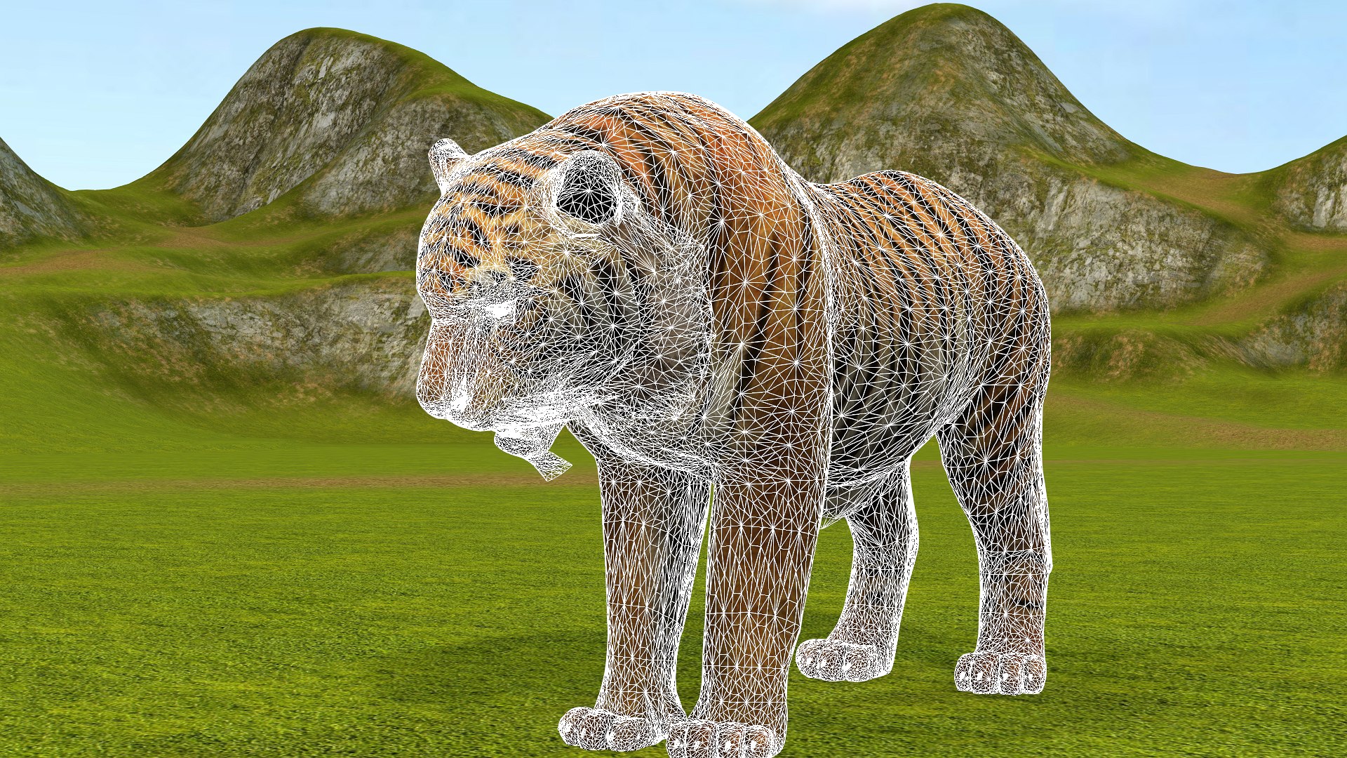 3D Attacking Tiger - TurboSquid 1694638