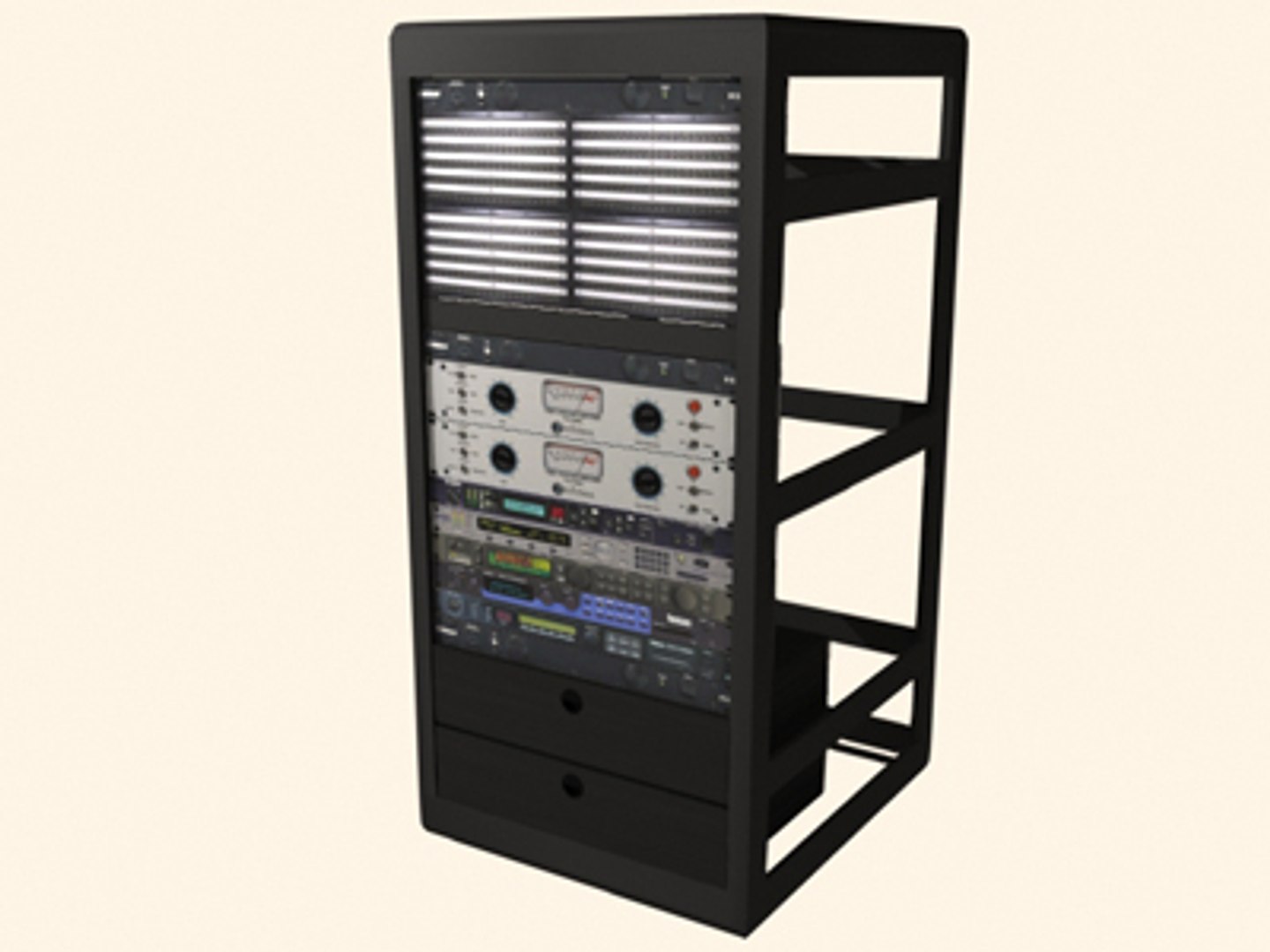 Effects Rackmount 3d Model