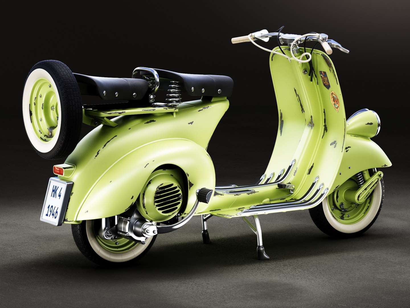 1946 Vespa Faro Basso 3D Model - TurboSquid 1541085
