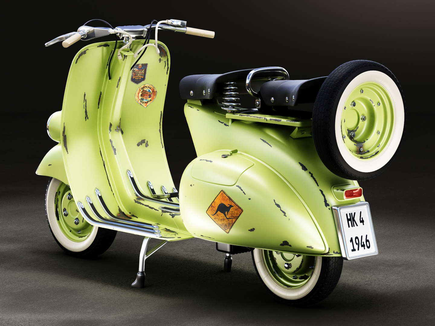 1946 vespa faro basso 3D model - TurboSquid 1541085
