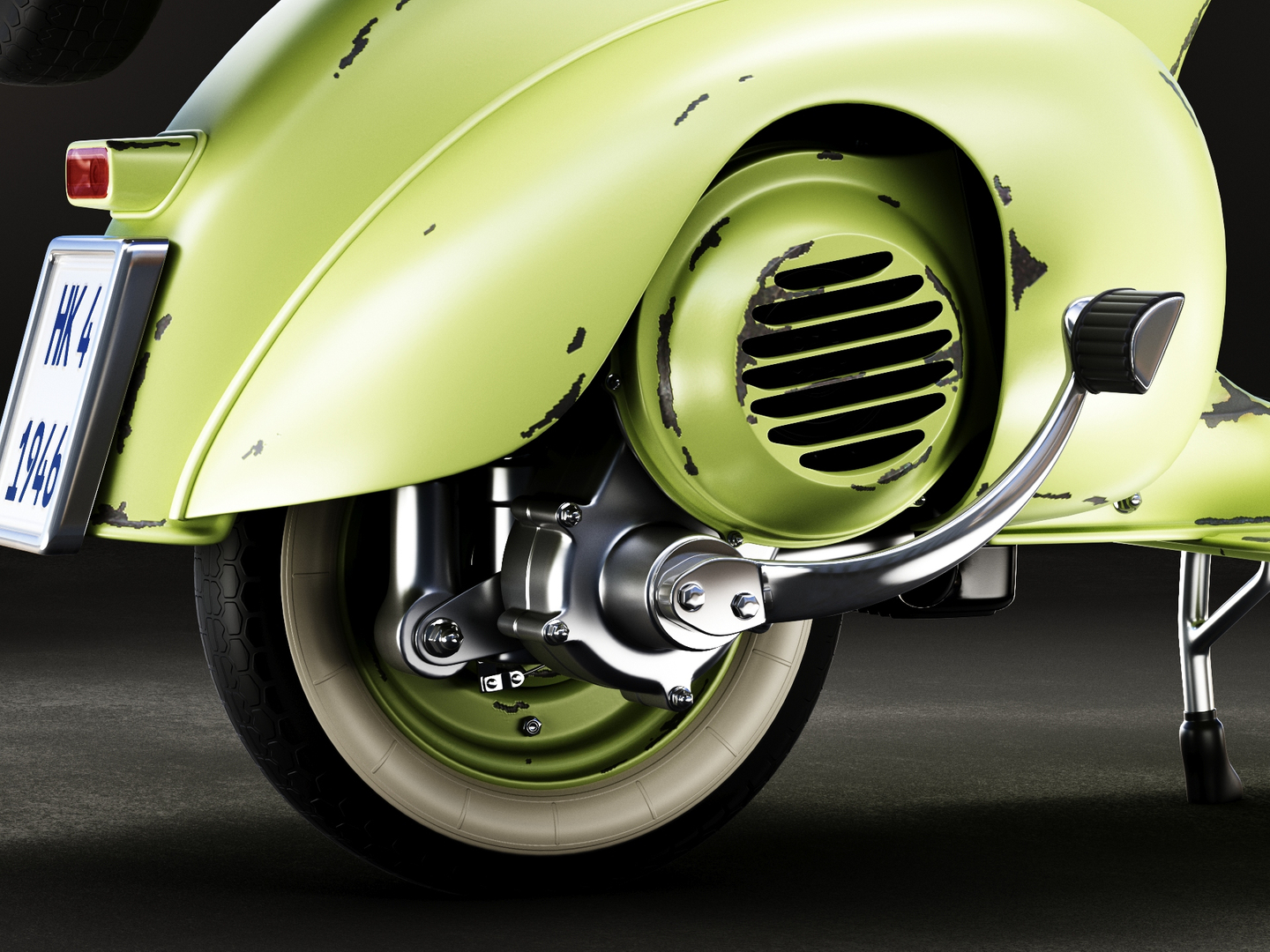 1946 vespa faro basso 3D model - TurboSquid 1541085