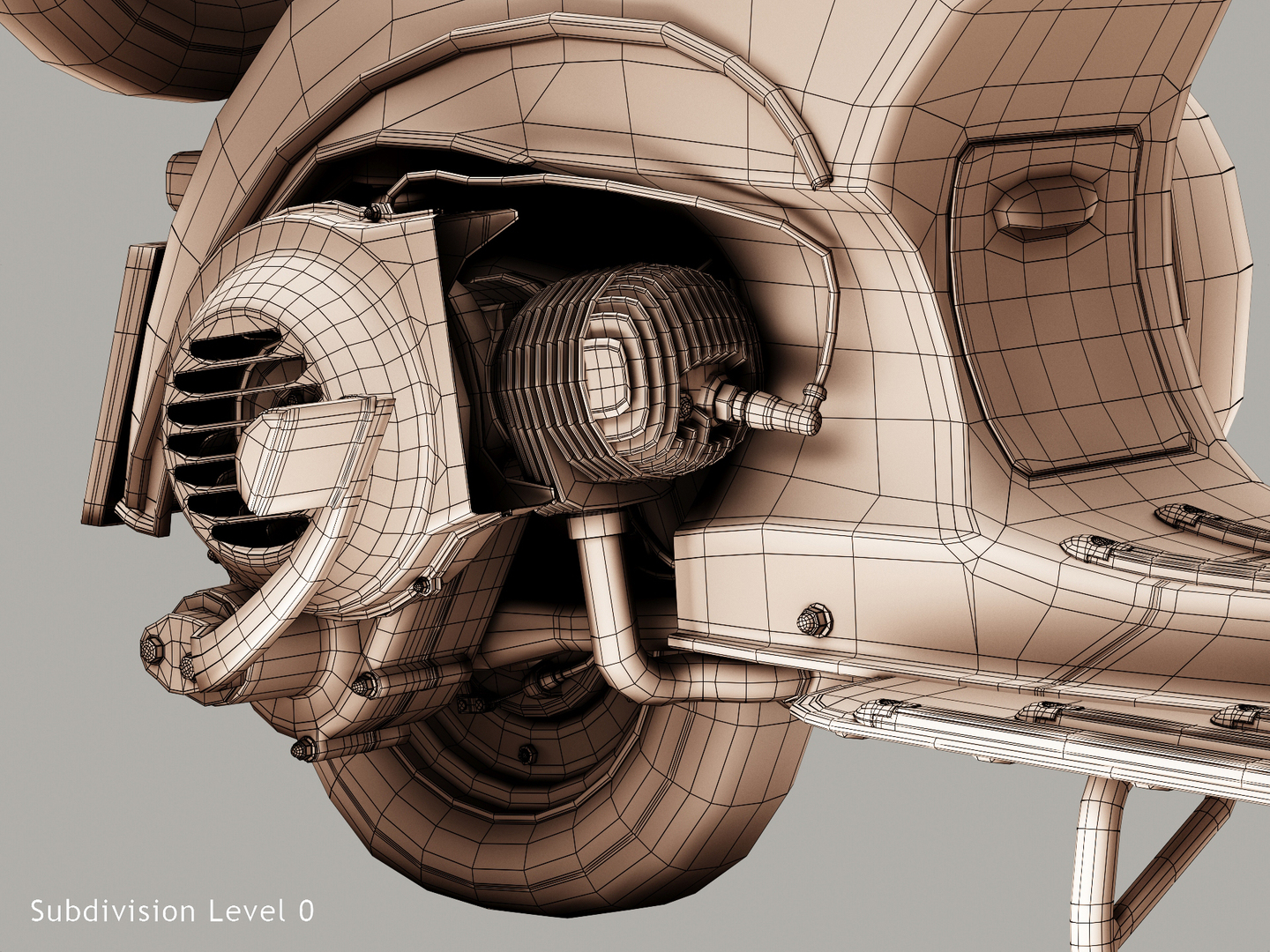 1946 vespa faro basso 3D model - TurboSquid 1541085