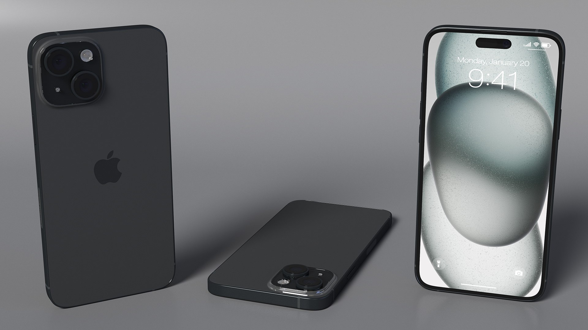 Apple IPhone 15 Plus Black model - TurboSquid 2139754