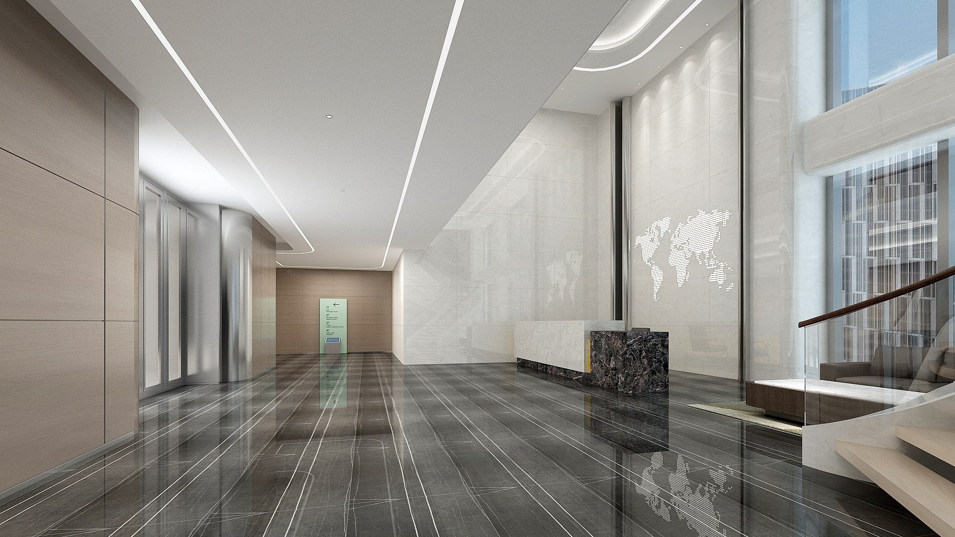 Lobby Reception 14 3D - TurboSquid 2275477