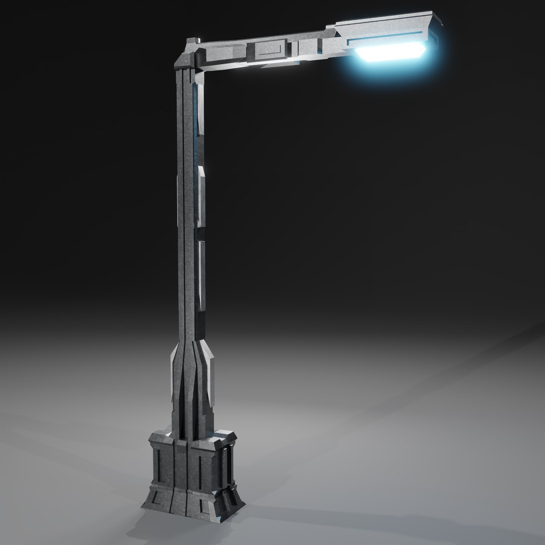 CYBERPUNK STREET LIGHT 3D - TurboSquid 1816292