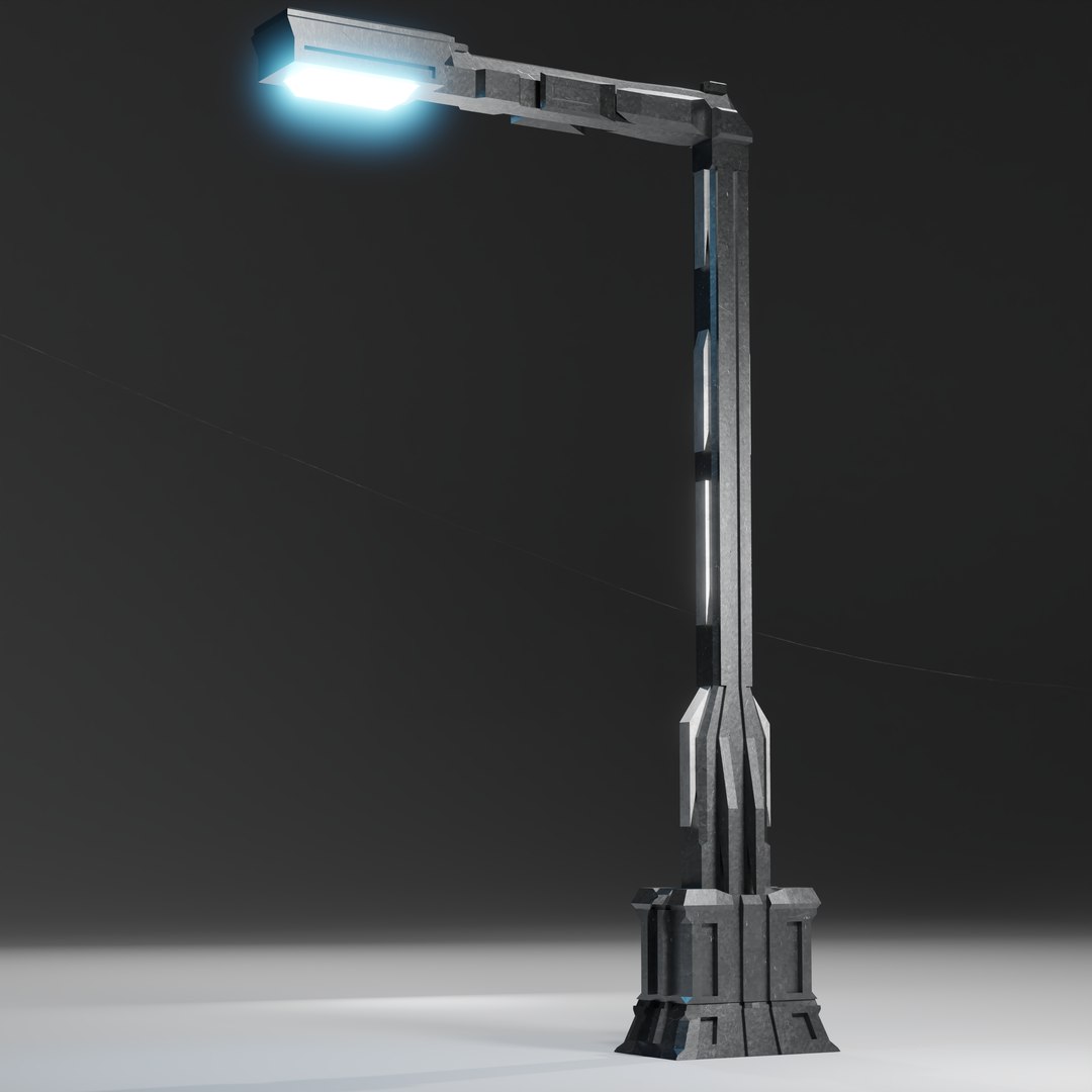 CYBERPUNK STREET LIGHT 3D - TurboSquid 1816292