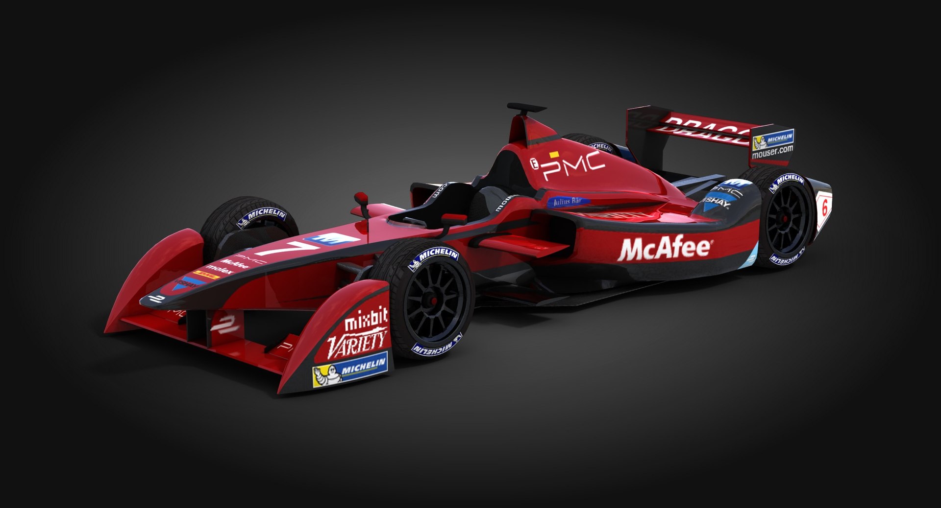 3d Formula E Teams Pack Model